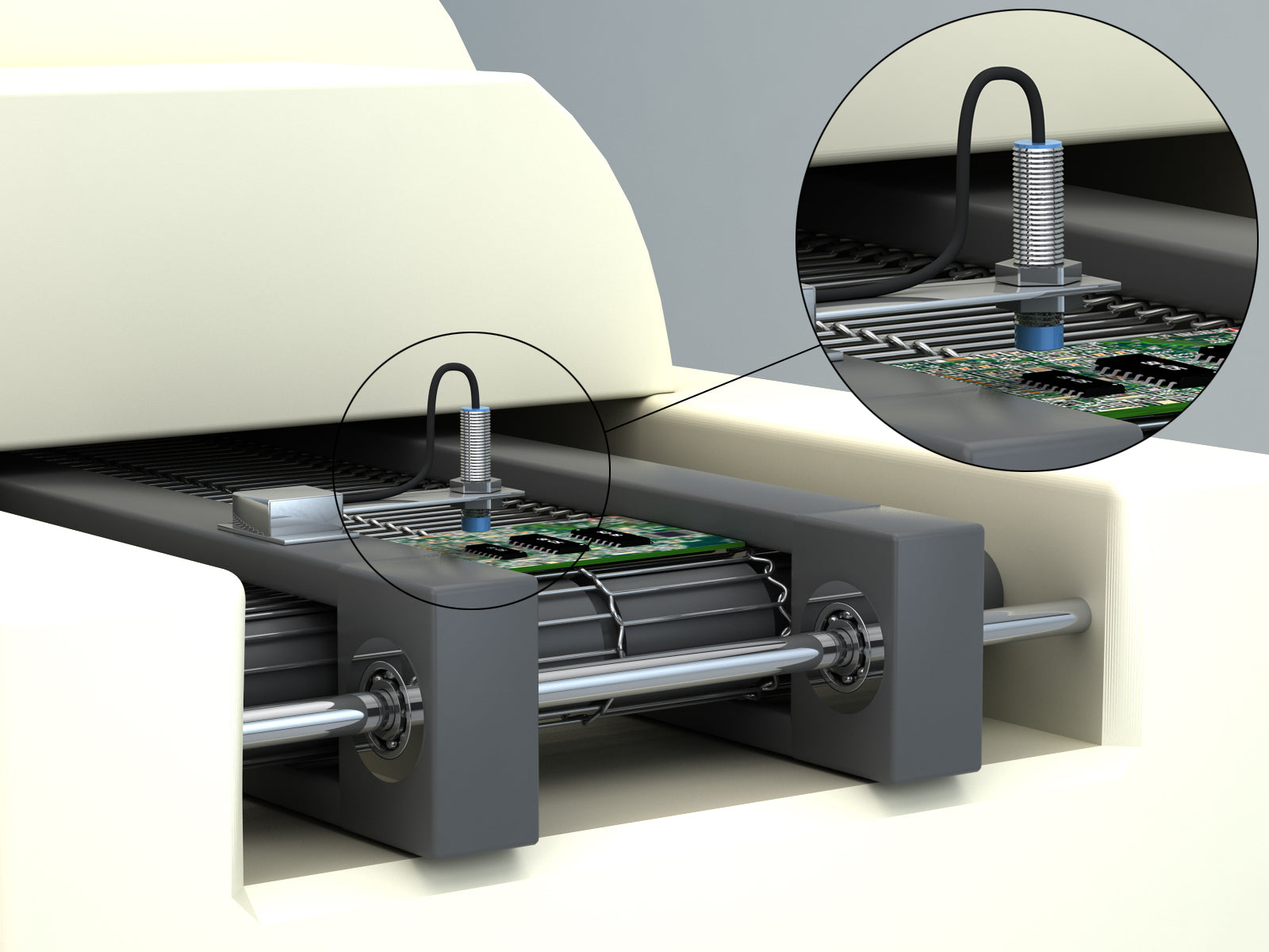 Circuit board detection for reflow soldering process control